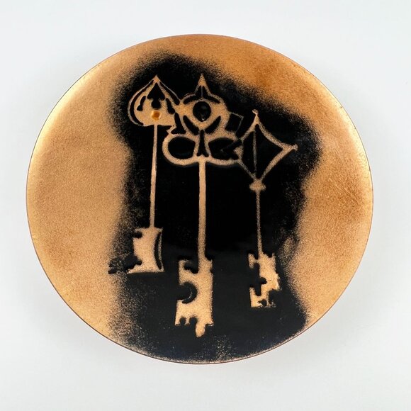 Unbranded | Accents | Vintage Mcm Mid Century Modern Enamel On Copper ...